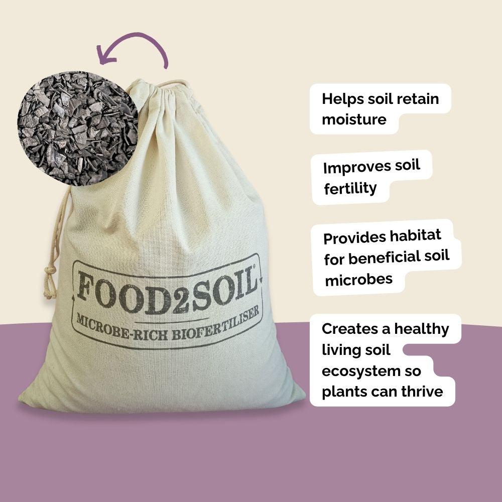 Biochar Soil Improver | 7L Bag | 100% Recycled Ingredients – Food2Soil